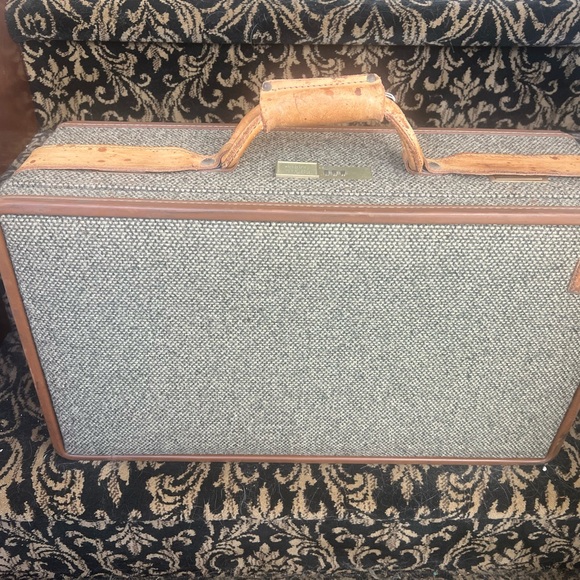 Hartmann | Bags | Vintage Tweed Suitcase With Leather Accents | Poshmark
